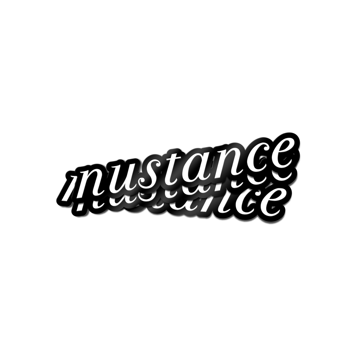 3" Nustance Signature Sticker